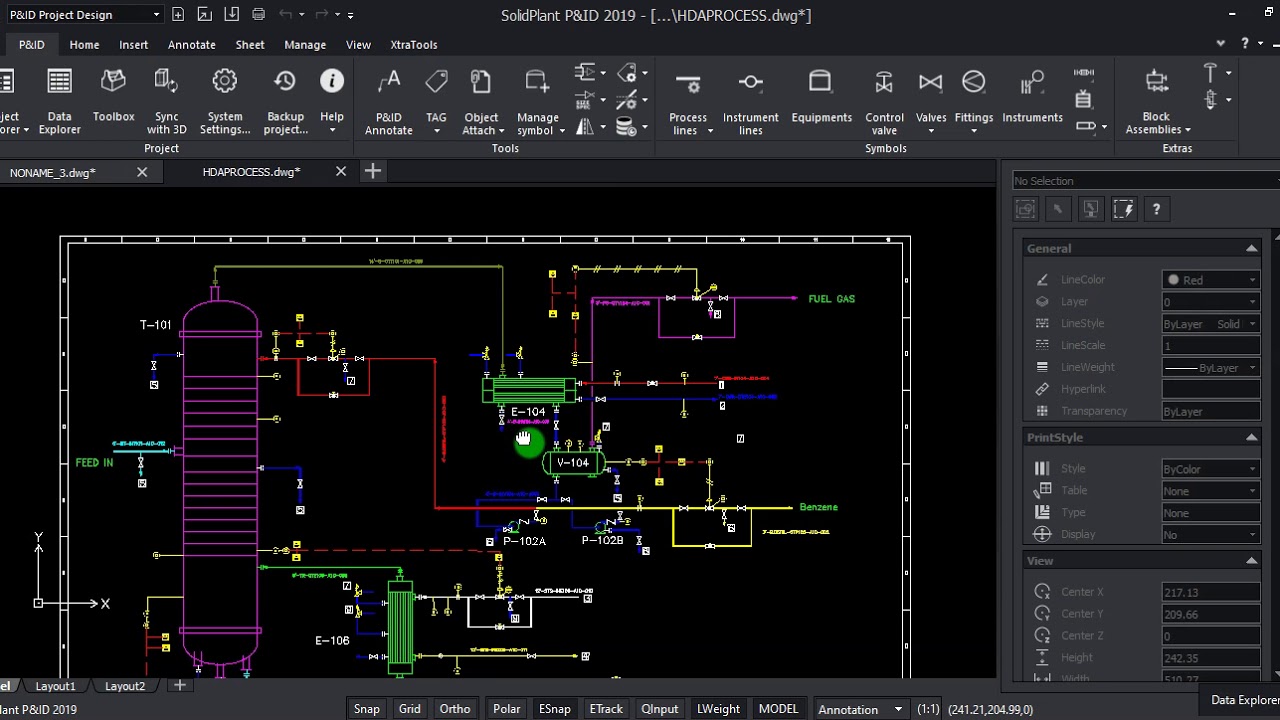 Drawing P&ID Distillation of HDA Process Episode 5 - YouTube