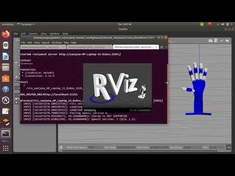 ROS Tutorial- Hand Gesture Control Using ROS Moveit - YouTube