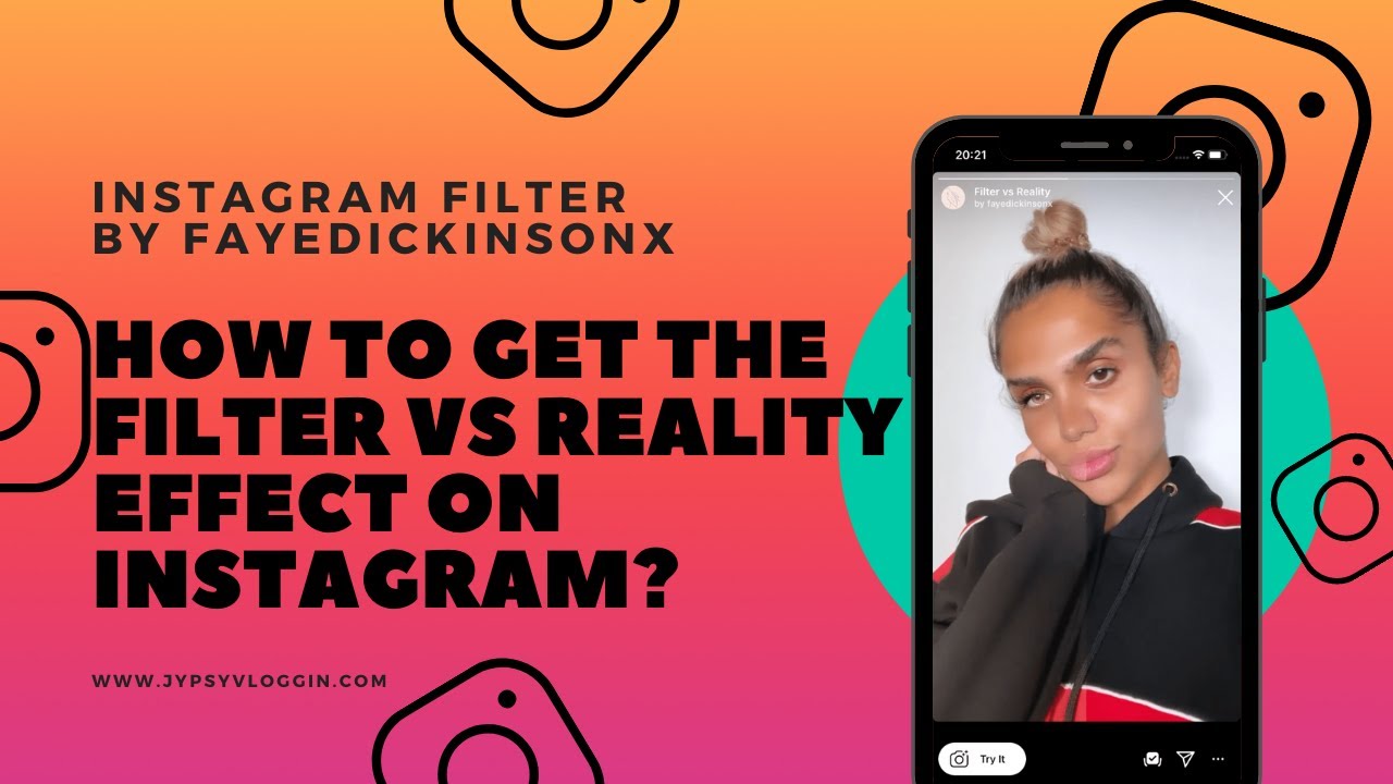 How to get the Filter vs Reality effect on Instagram1 - YouTube