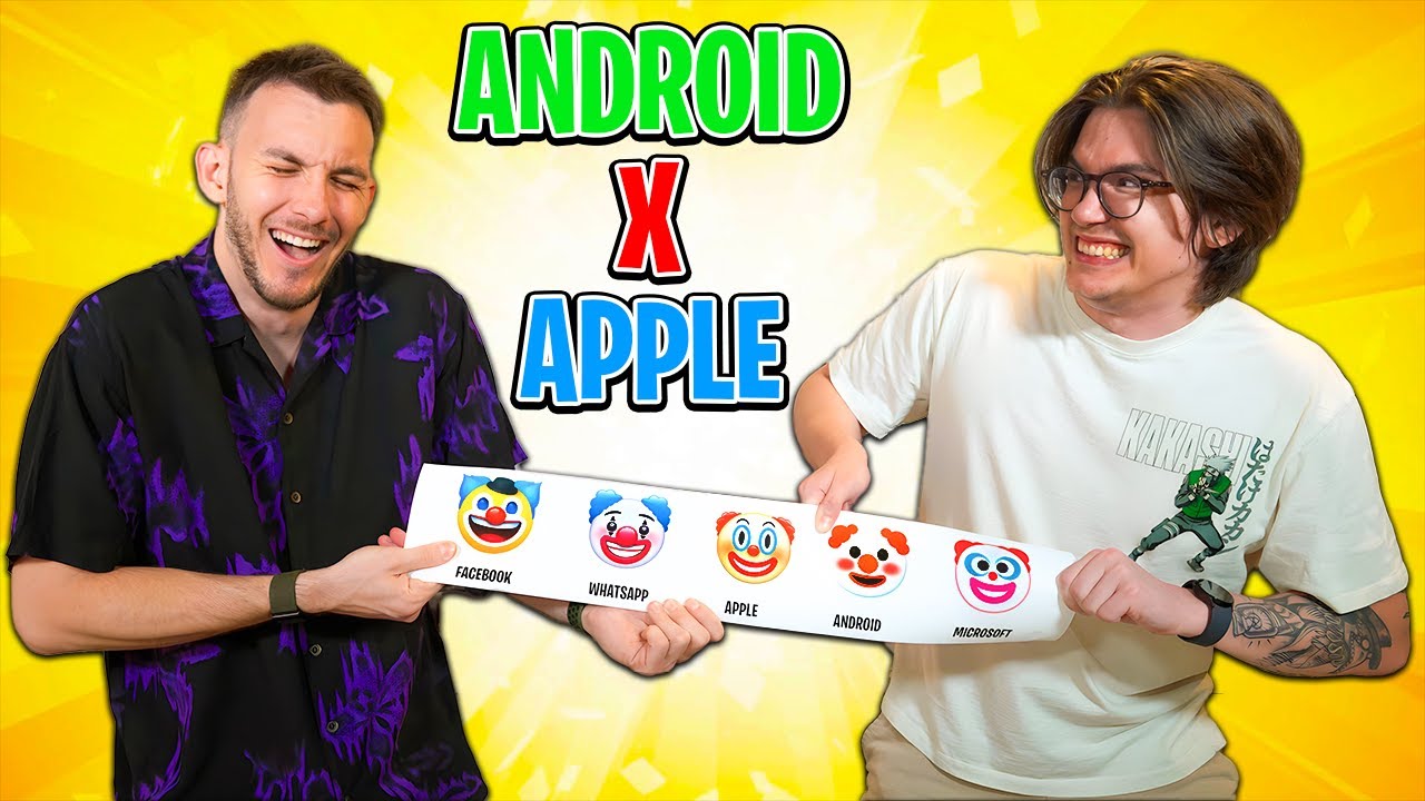 KDO MÁ NEJLEPŠÍ EMOJI? 🥵 Apple vs. Android - YouTube