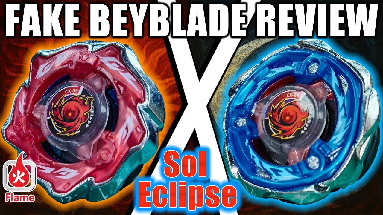 FAKE Sol Eclipse Beyblade X Unboxing Review Flame Brand - YouTube