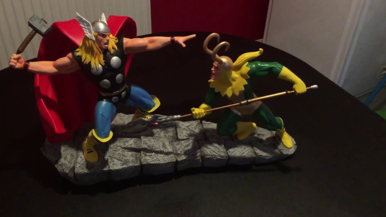 thor vs loki statue - YouTube