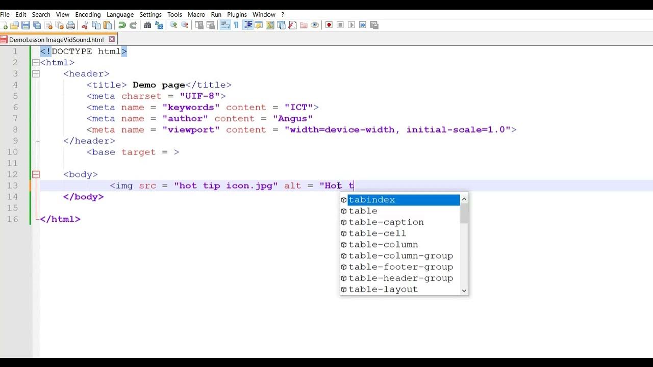 Web authoring - Inserting an image - YouTube