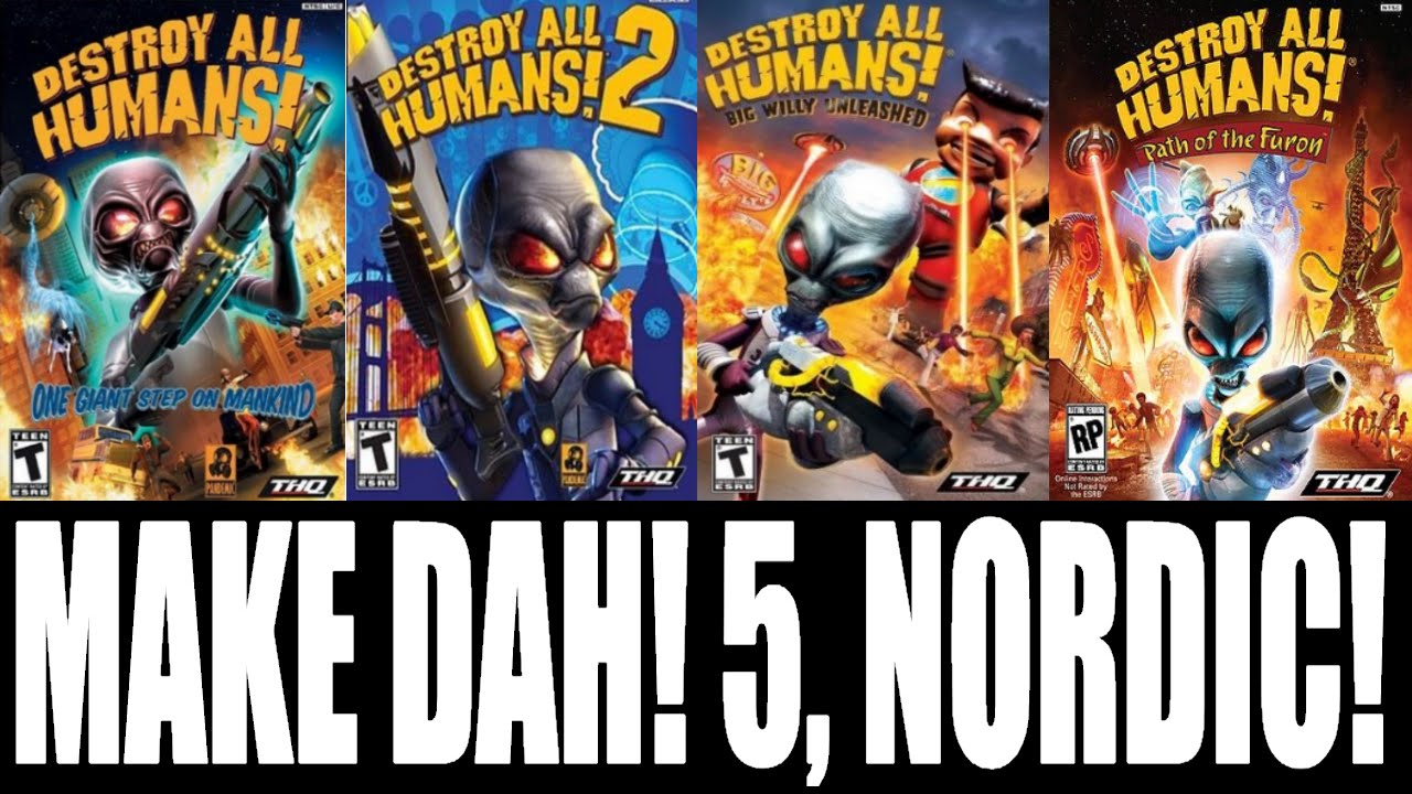 MAKE DESTROY ALL HUMANS! 5, #NORDICGAMES - YouTube