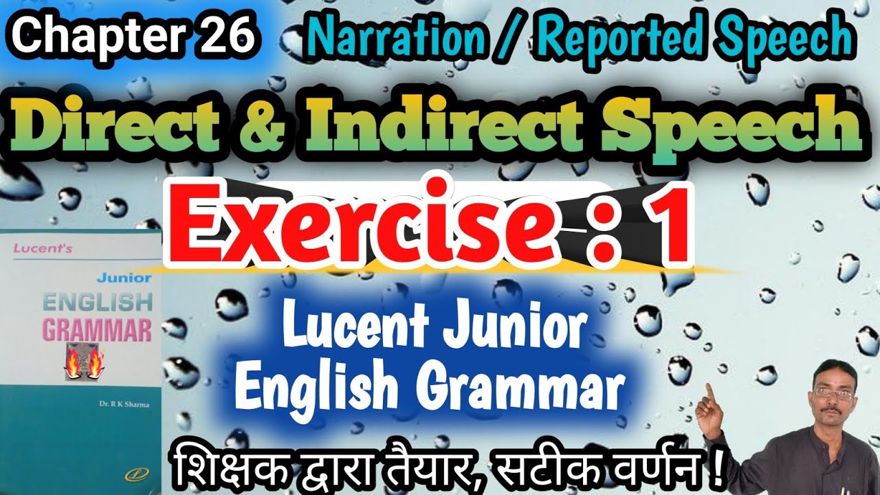 Learn English Grammar: DIRECT & INDIRECT SPEECH (REPORTED SPEECH ...