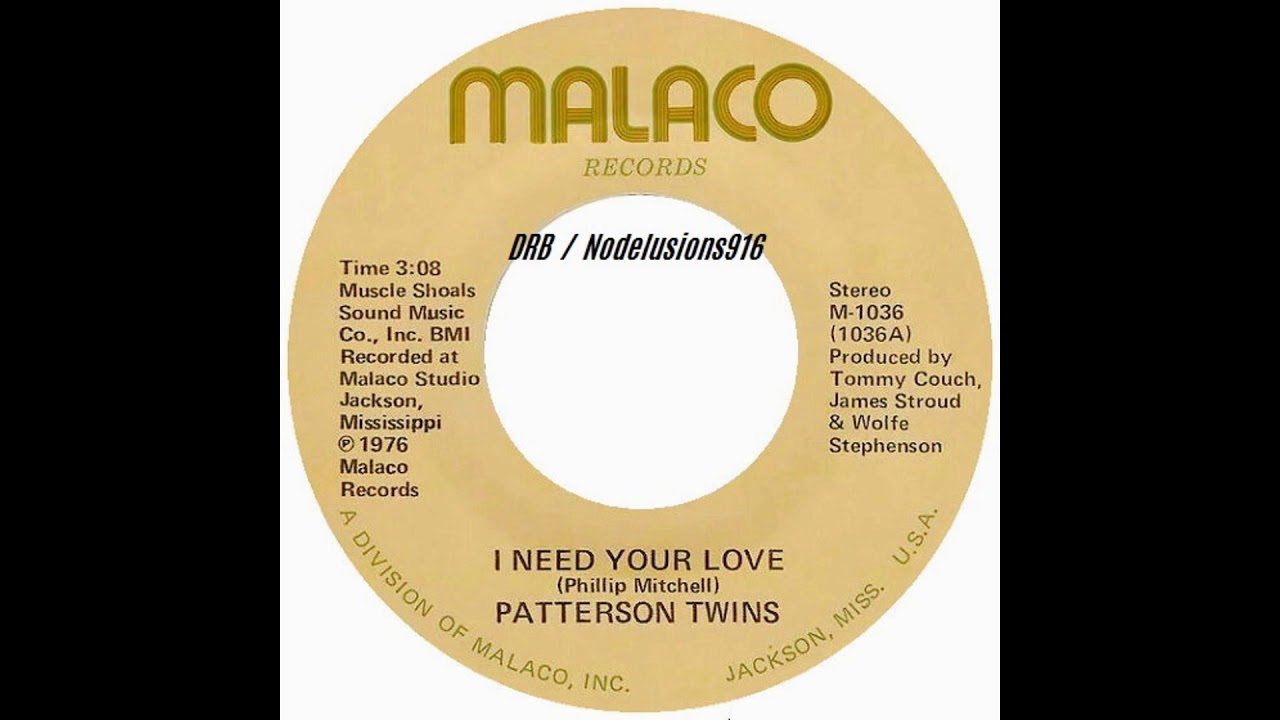 Patterson Twins - I Need Your Love - YouTube
