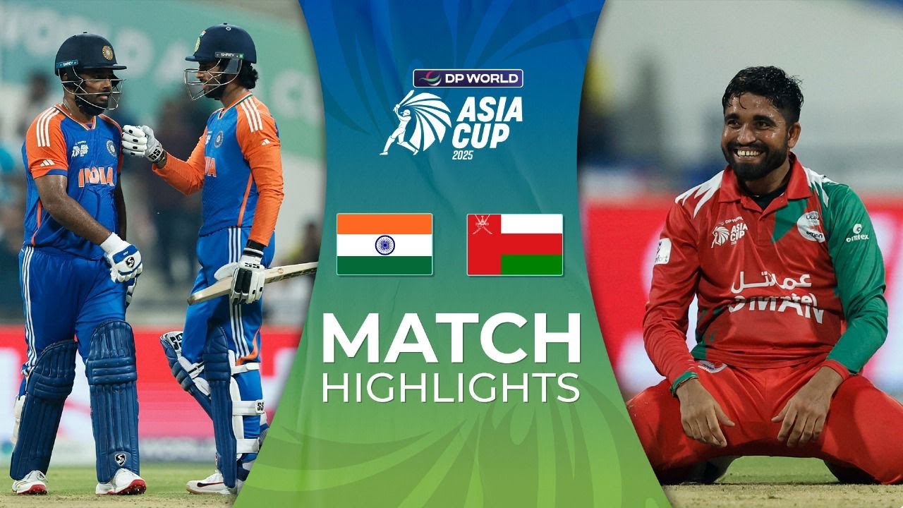 Match 12 | India vs Oman | Match Highlights | DP World Asia Cup 2025 ...