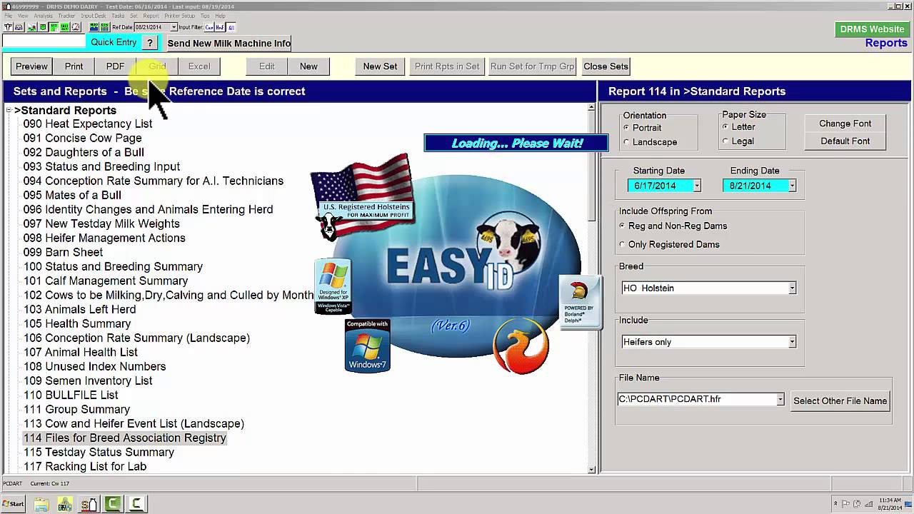 Creating Files for Breed Association Registry in PCDART 8 21 2014 - YouTube