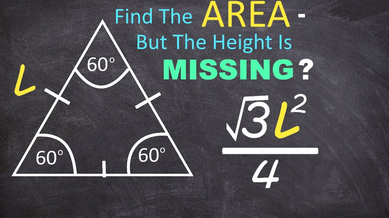 Why THIS Equation Finds The AREA of An Equilateral Triangle? #gcse # ...
