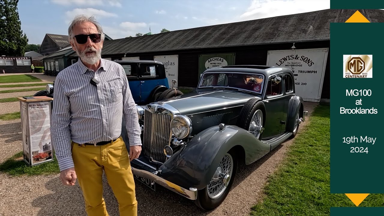 MG100 Centenary at Brooklands. Rob and his 1939 MG WA 2.6 - YouTube