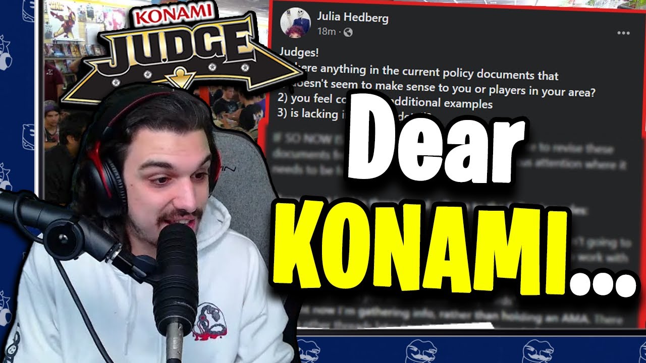 I Responded To The HEAD Of The KONAMI JUDGE PROGRAM | Yu-Gi-Oh ...