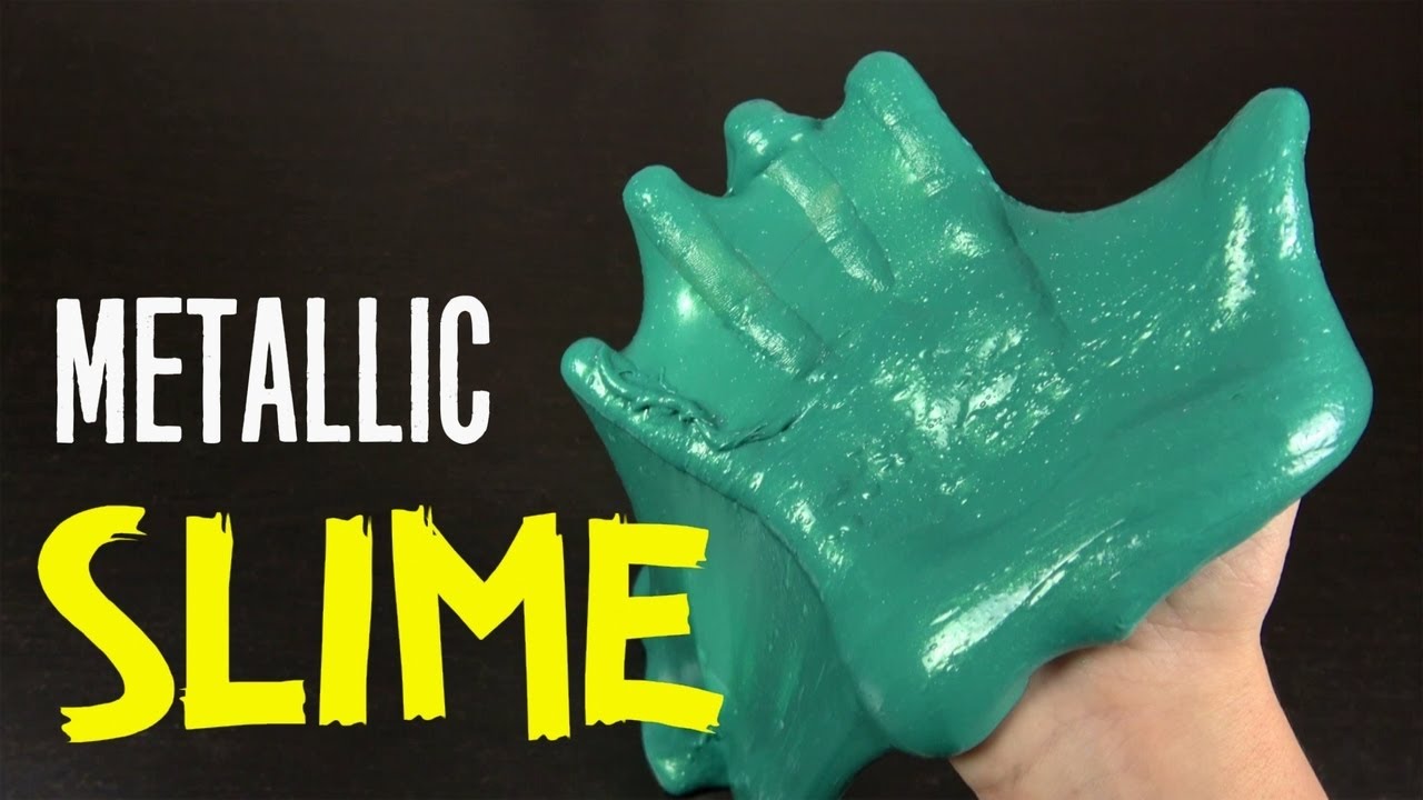 Green Metallic Shiny Purple Slime tutorial - YouTube