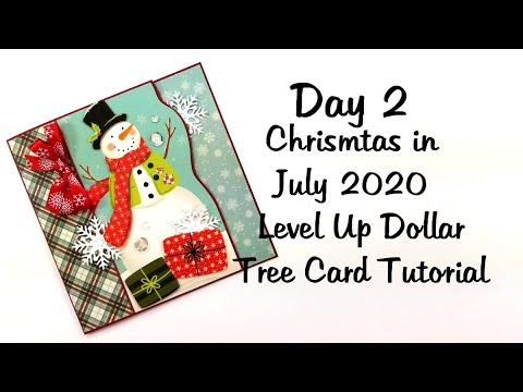Day 2 Twelve Days of Christmas in July 2020 Level Up Dollar Store Card ...