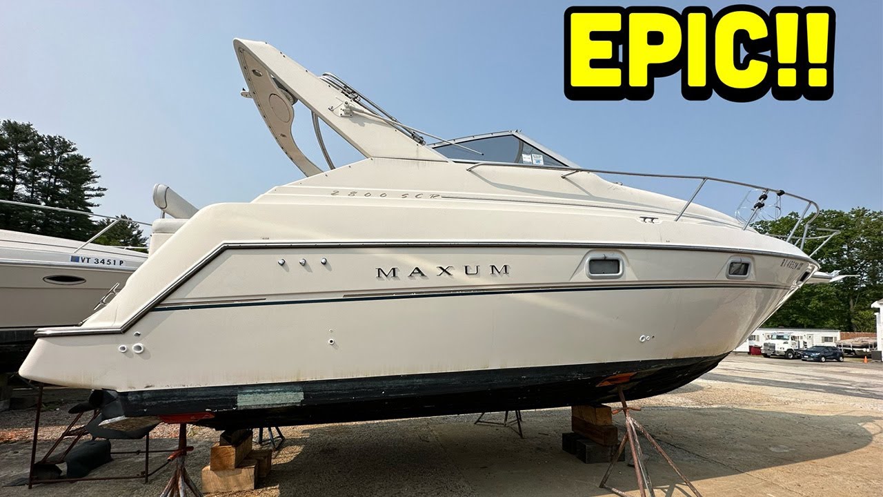 Retro Vibes & Epic Rides: Unleashing the Fun on a 1998 28' Maxum! - YouTube