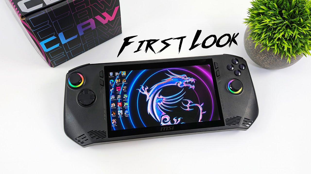 MSI CLAW Hands On First Look! Is This New 16 Core Handheld Faster Than ...
