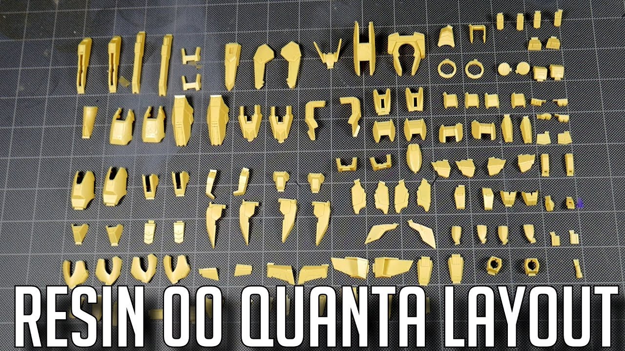 RESIN 00 QUANTA CLOSE UP PARTS LAYOUT BUILD READY FROM MANIAC STUDIOS ...
