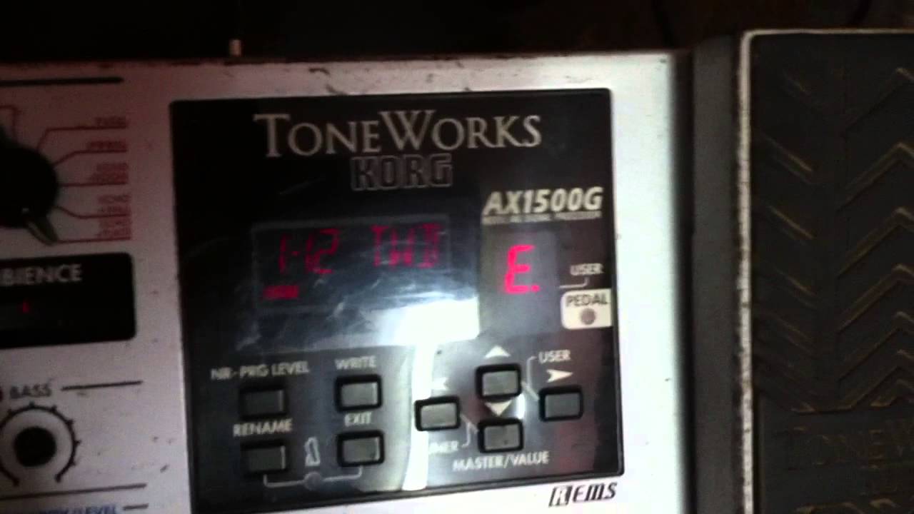 Korg Tone Works AX1500g prueba - YouTube