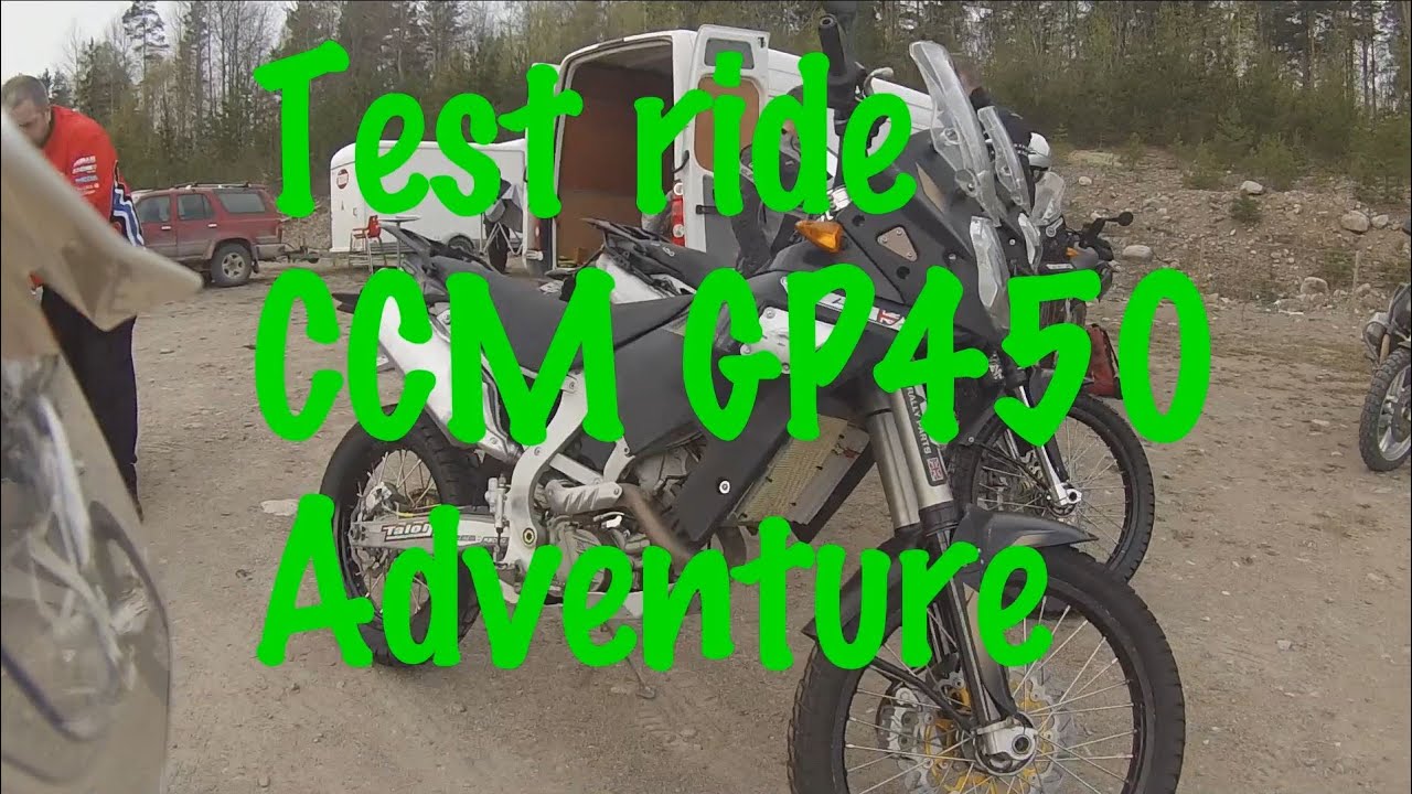 CCM GP450 Adventure - Test ride in Sweden 2015 - YouTube