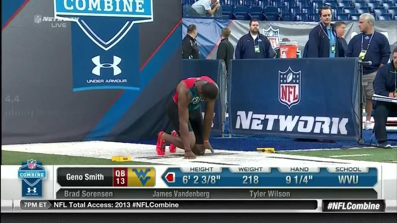 Geno Smith -- NFL Combine -- 40 Yard Dash (2013) - YouTube