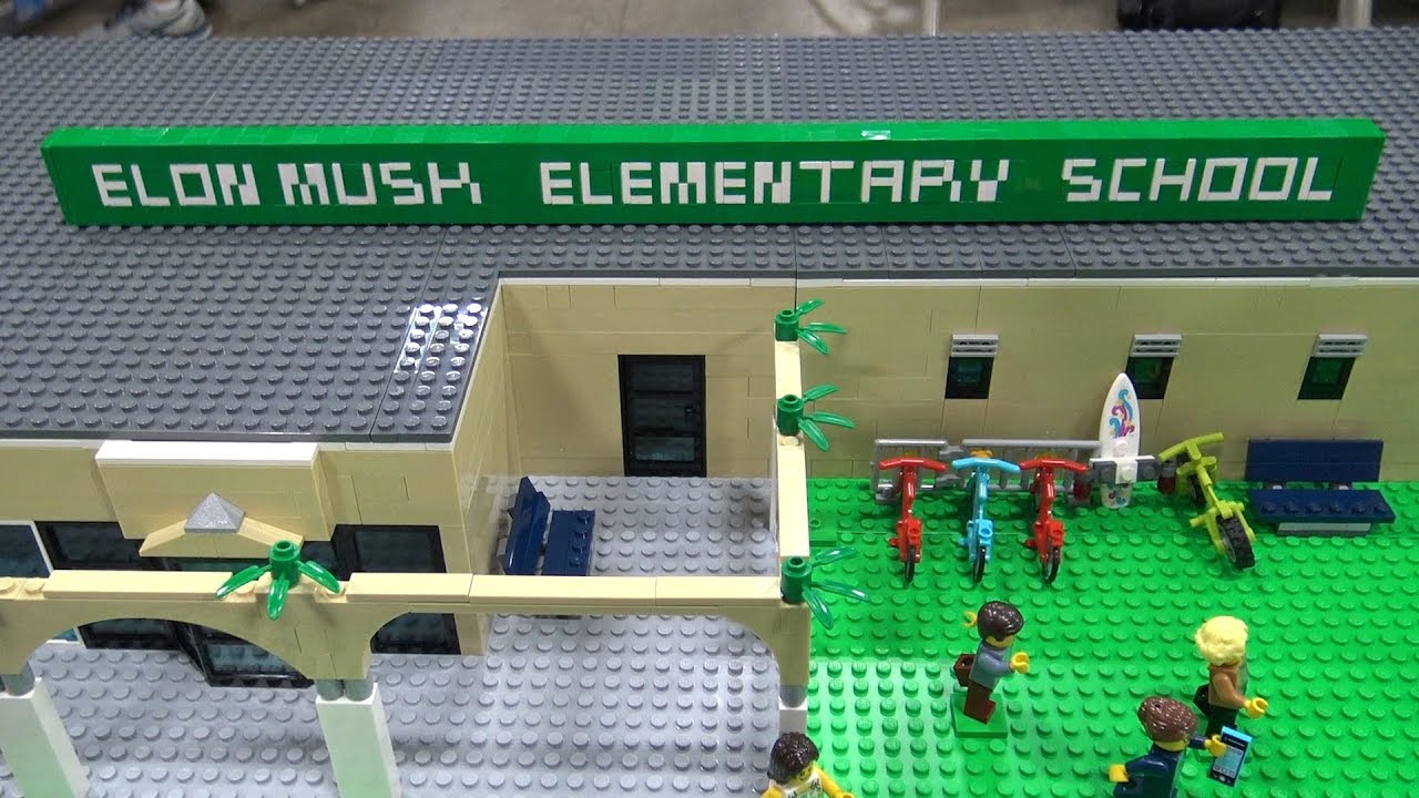 LEGO Elon Musk School Robot Battle | Philly Brick Fest 2019 - YouTube