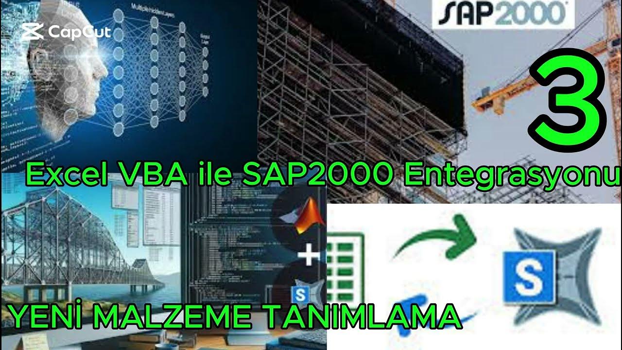Excel VBA ile SAP2000 Malzeme Tanımlama | Defining Material in SAP2000 with Excel VBA | Step by ...