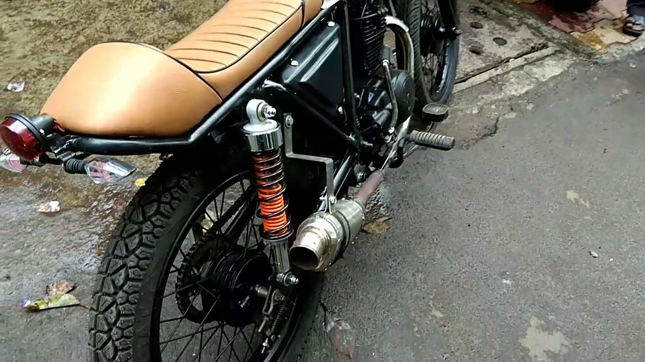 Bajaj boxer...110cc modified....#caferacer - YouTube