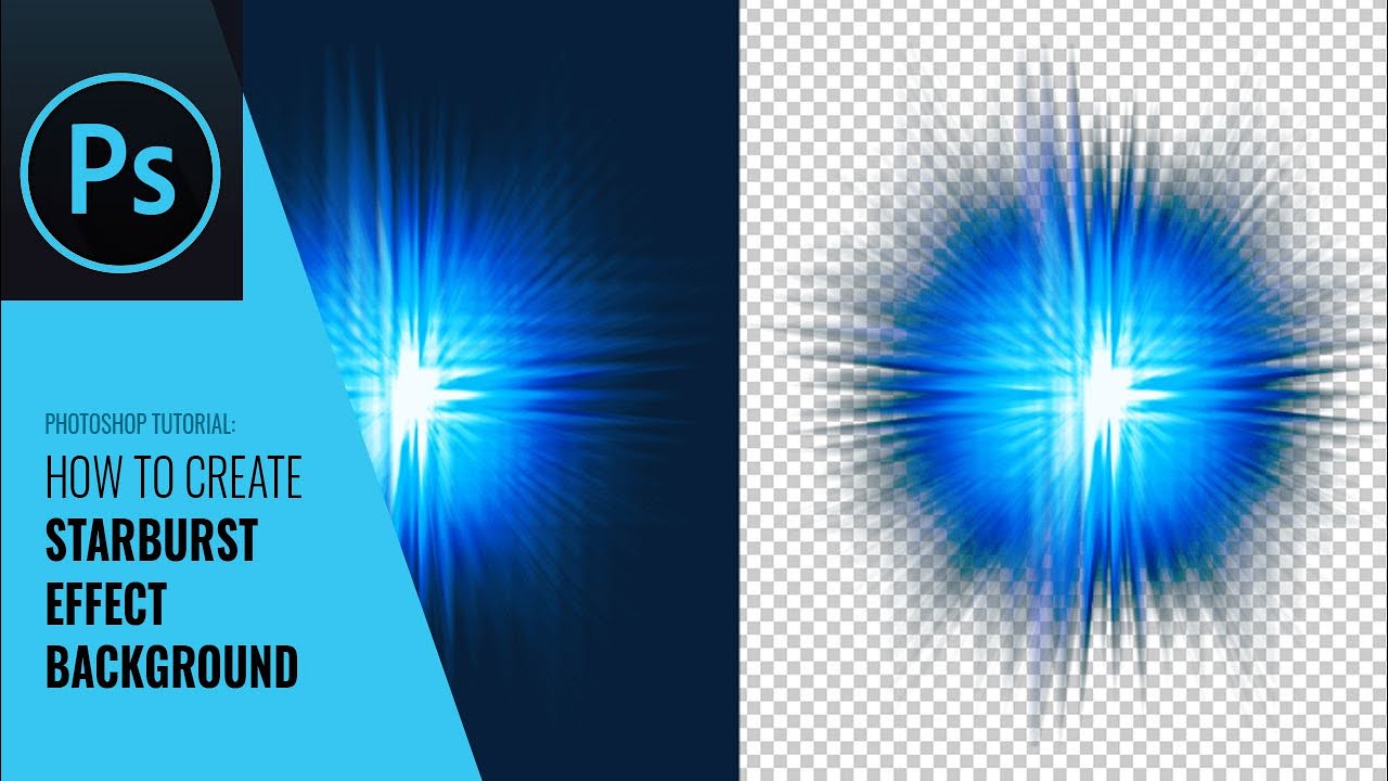 How to Create PSD Transparent Burst Effect Tutorial | Burst Effect ...
