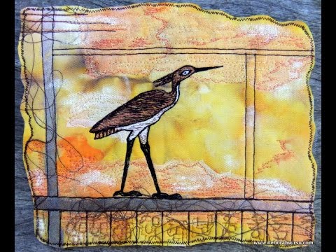 Thread Sketching in Action No 24 - Stitched Egyptian Art - YouTube