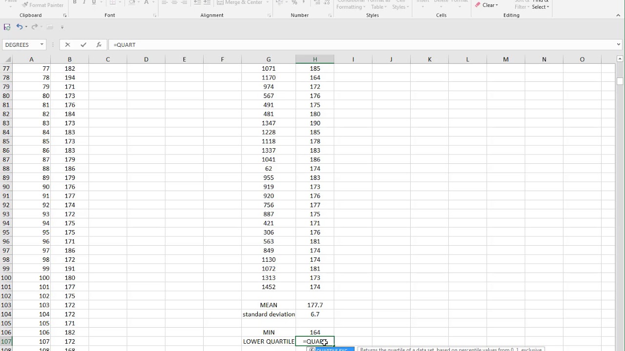 5. Statistics - Investigating Real Data - YouTube