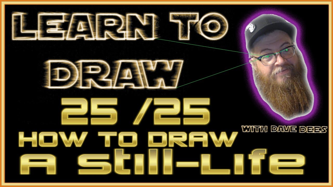 How to Draw a Realistic Drawing (still life) - Drawing Masterclass 25/ ...