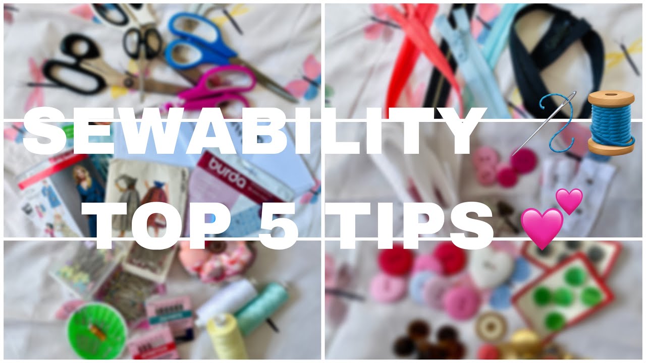 ACCESSIBLE SEWING! TOP 5 TIPS 🪡🧵♥️ #sewing #toptips #disabledsewist # ...