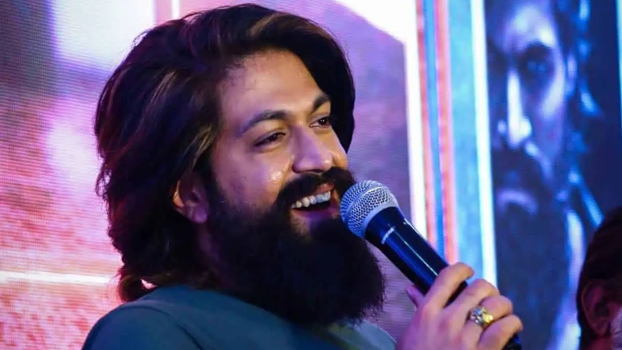 KGF Yash Speaking telugu in Rajadhani rowdy movie success - YouTube