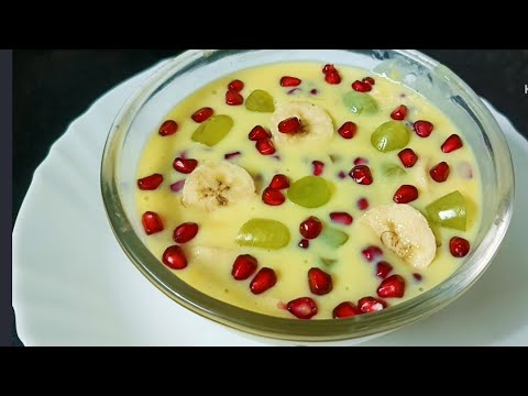 Fruit custed recipe, healthy and tasty, 😋 - YouTube