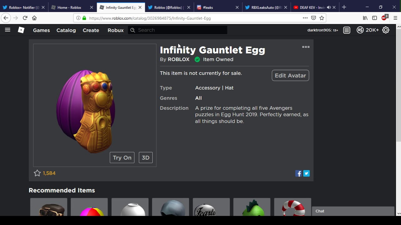 How To Get Infinity Gauntlet Egg | Roblox Egg Hunt 2019 [EVENT] - YouTube