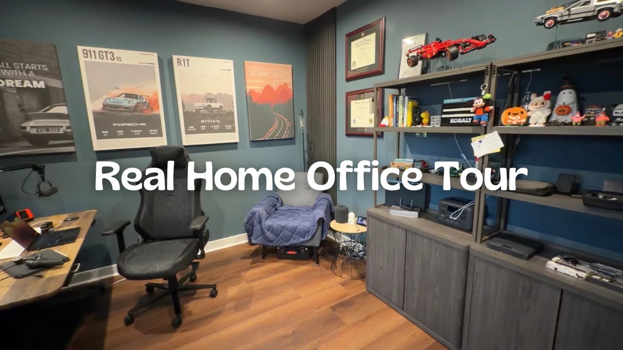 My Real Home Office Tour | Simple, Functional, and Realistic Work-From ...