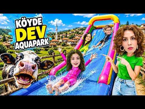 KÖYDE DEV AQUAPARK YAPTIK ÇOK EĞLENDİK 