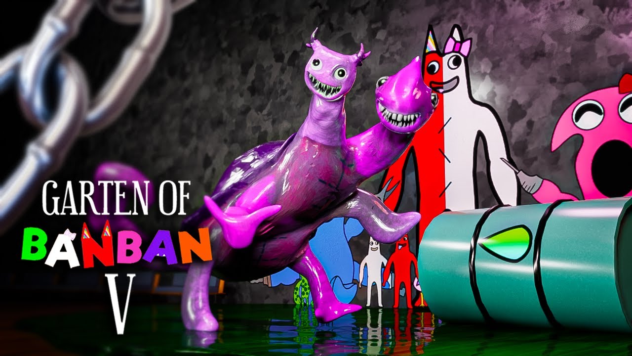Garten of Banban 5 - ALL NEW BOSSES + SECRET ENDING (Gameplay #43 ...