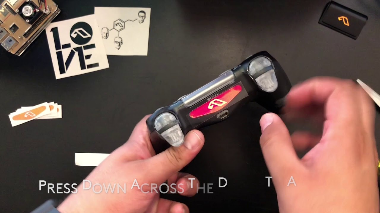 PS4 Dualshock 4 Light Bar Decal Install - YouTube
