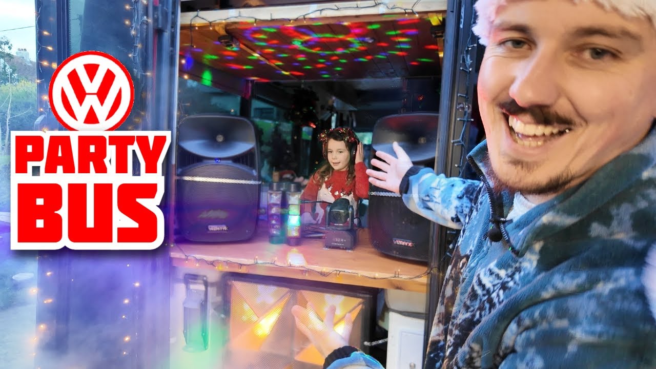 BLASTING Tunes From Our CONVERTED Rave Bus | Vanlife Fun ...