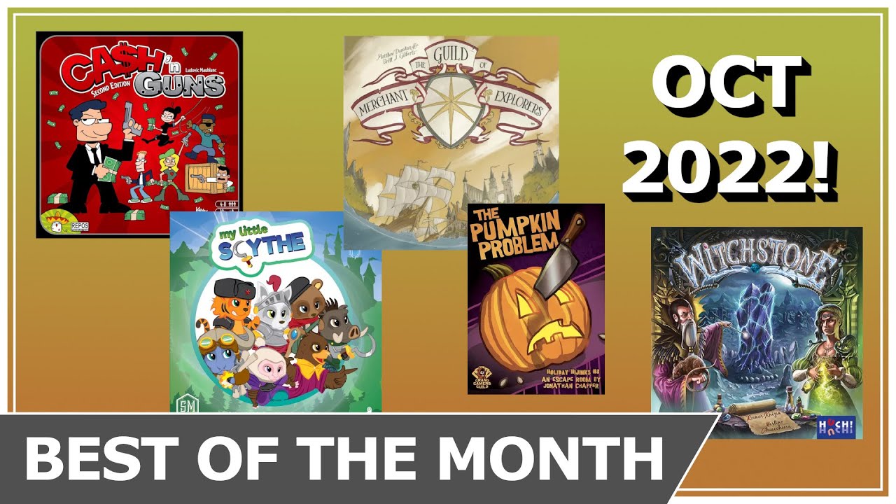 Best of the Month - Board Games Played In October 2022 - YouTube