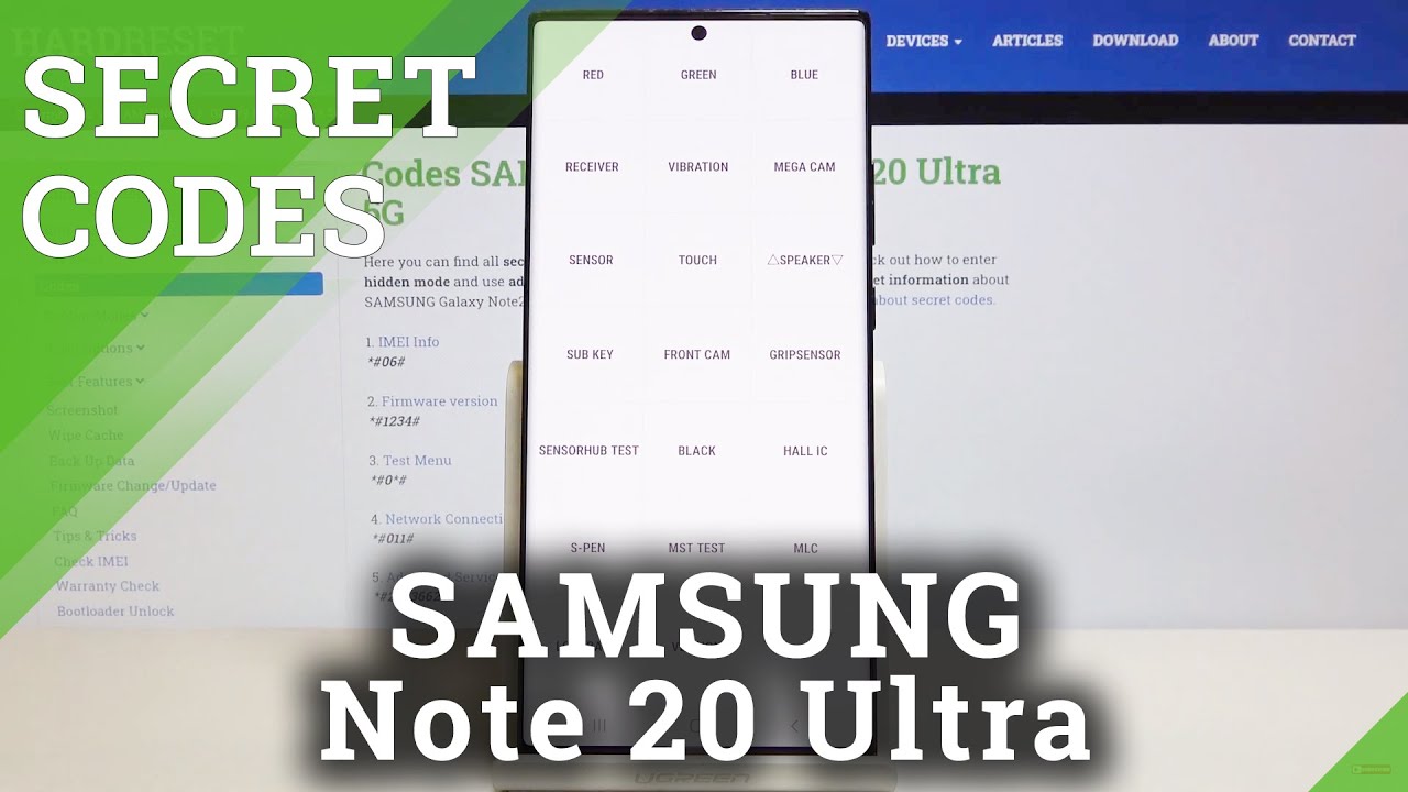 Secret Codes in SAMSUNG Galaxy Note 20 Ultra – Find Hidden Modes - YouTube