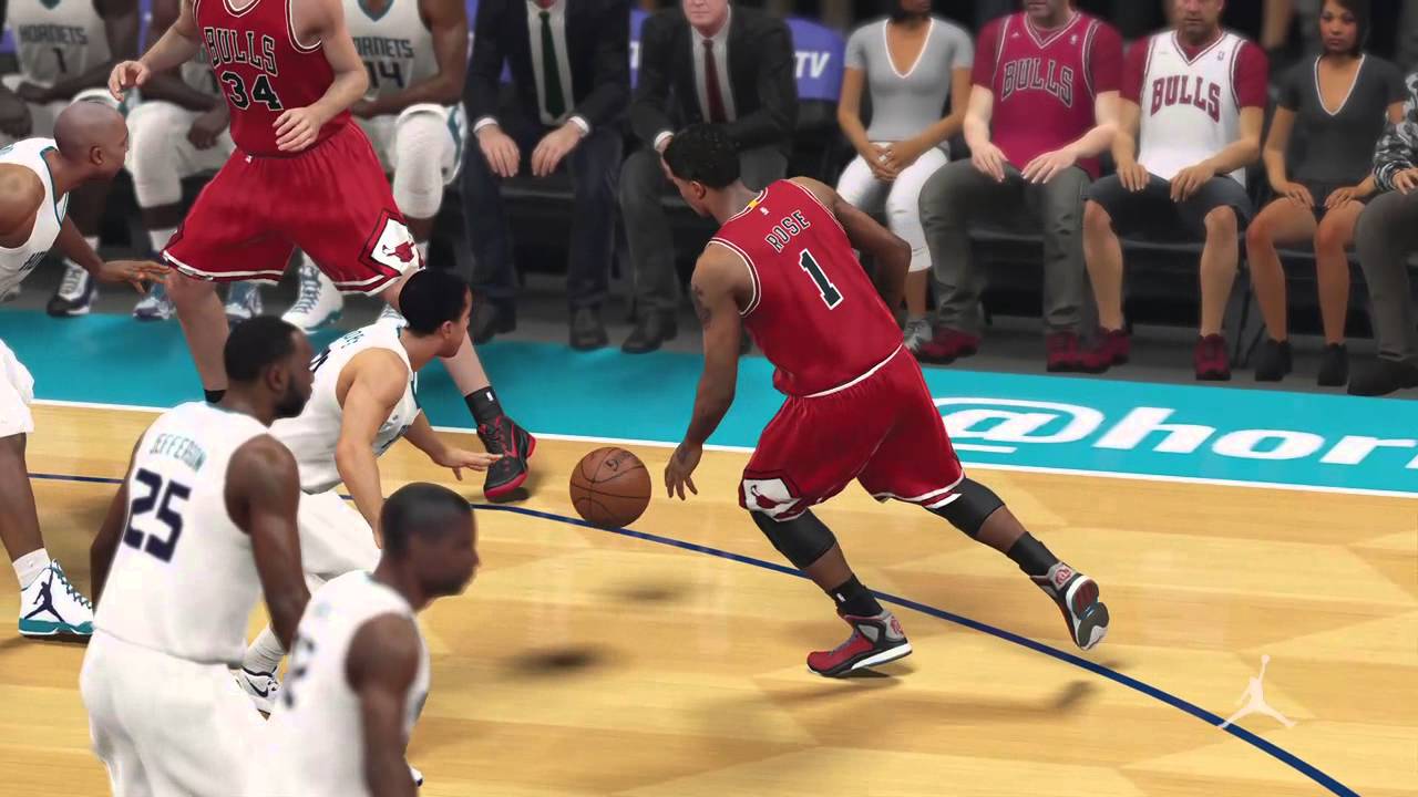 NBA 2K15 Derrick Rose Spin to Posterize Marvin Williams Charlotte ...