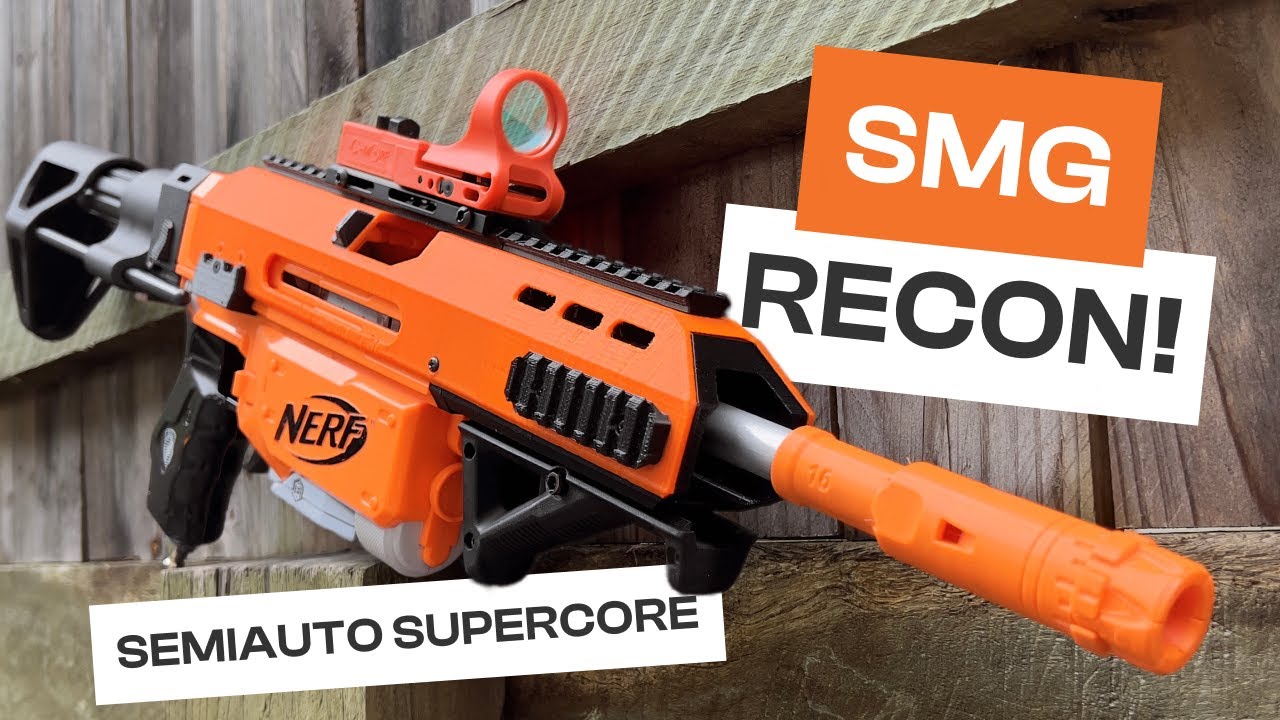 200+ FPS Semi-Auto SMG Nerf Gear Up Recon || Mod Overview - YouTube