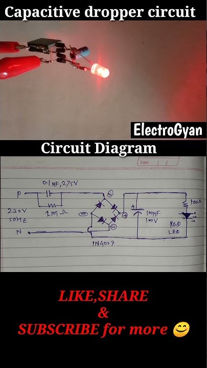 capacitive dropper circuit | watch full video link in the discription 😊 ...