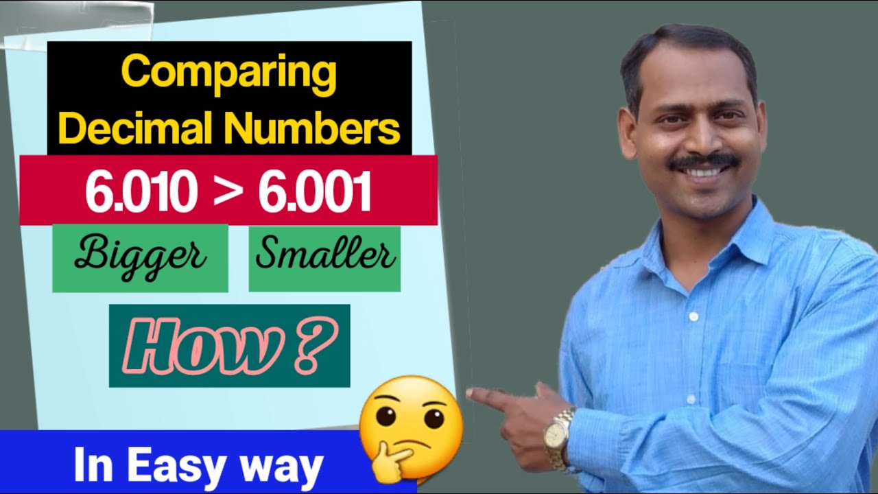 How To Compare Decimal Numbers YouTube How To Compare Decimal Numbers YouTube