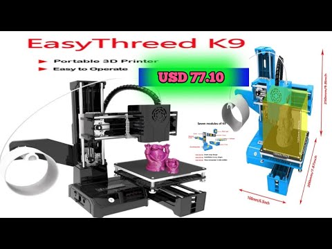 EasyThreed K9 Mini 3D Printer - The Perfect Entry-Level Gift for 3D Printing Enthusiasts!"#3d # ...