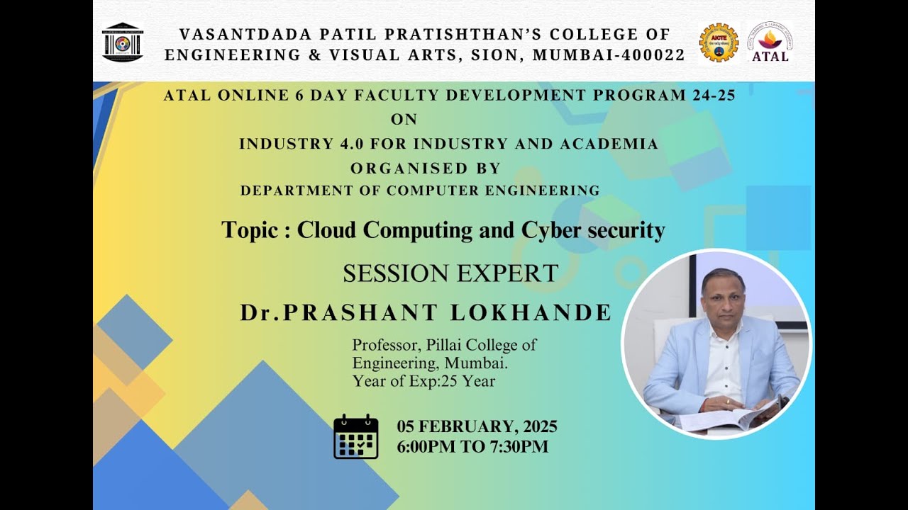 ATAL FDP on Industry 4.0 for Industry and Academia at VPPCOE&VA Our ...