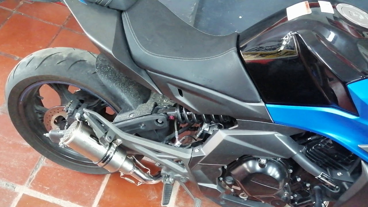Nk 400 sc project exhaust - YouTube