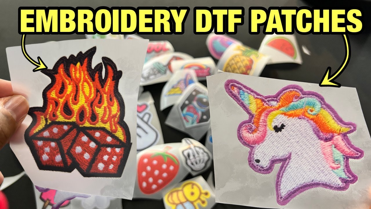ASMR EMBROIDERY DTF PATCHES | CHECK OUT OUR NEW! DTF PATCHES THAT LOOK ...