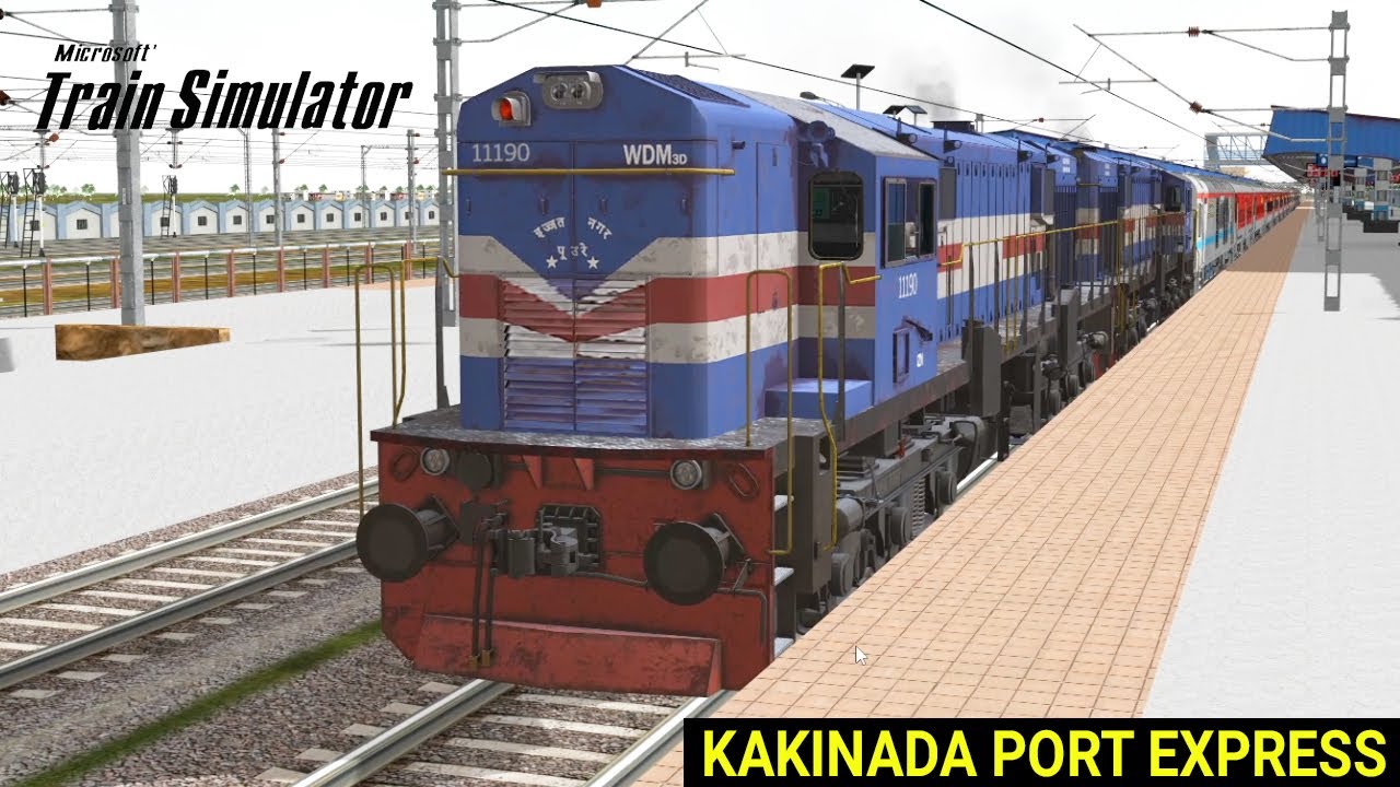 17205 Kakinada Port Express | Train Simulator | Arrived Kazipet ...